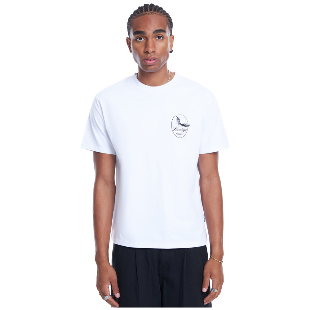 Henleys | Feather Tee White – DUKE STORE