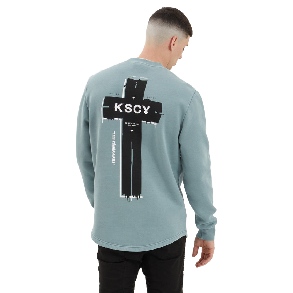 Kscy | Crewe Dual Curved Sweater Pigment Trooper – DUKE STORE